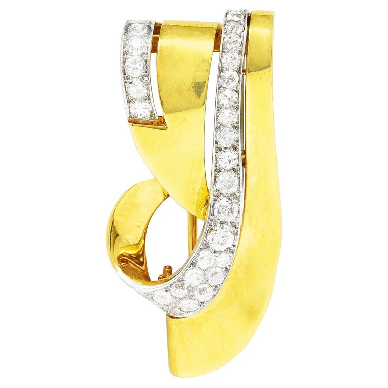 Van Cleef and Arpels French Retro 2.00 Carats Old European Diamond ...