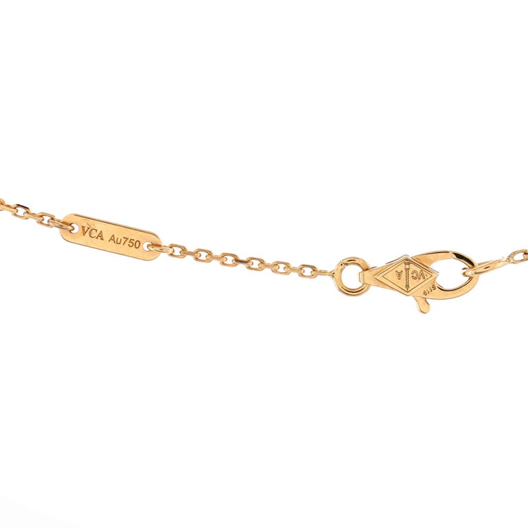 Van Cleef and Arpels Frivole Pendant Necklace 18K Yellow Gold and ...
