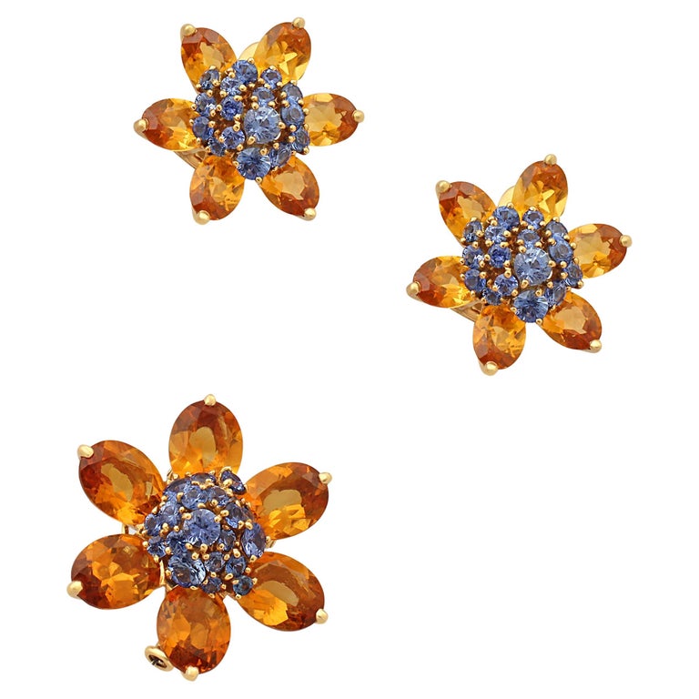 Van Cleef and Arpels, ‘Hawaii’ Citrine and Sapphire Demi-Parure For ...