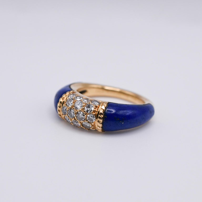 Van Cleef and Arpels Lapis Lazuli and Diamond ‘Philippine’ Ring For ...