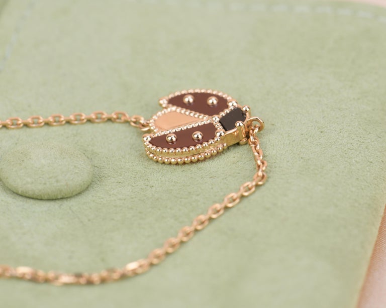 Van Cleef and Arpels Lucky Spring Open Wings Ladybug Bracelet For Sale ...