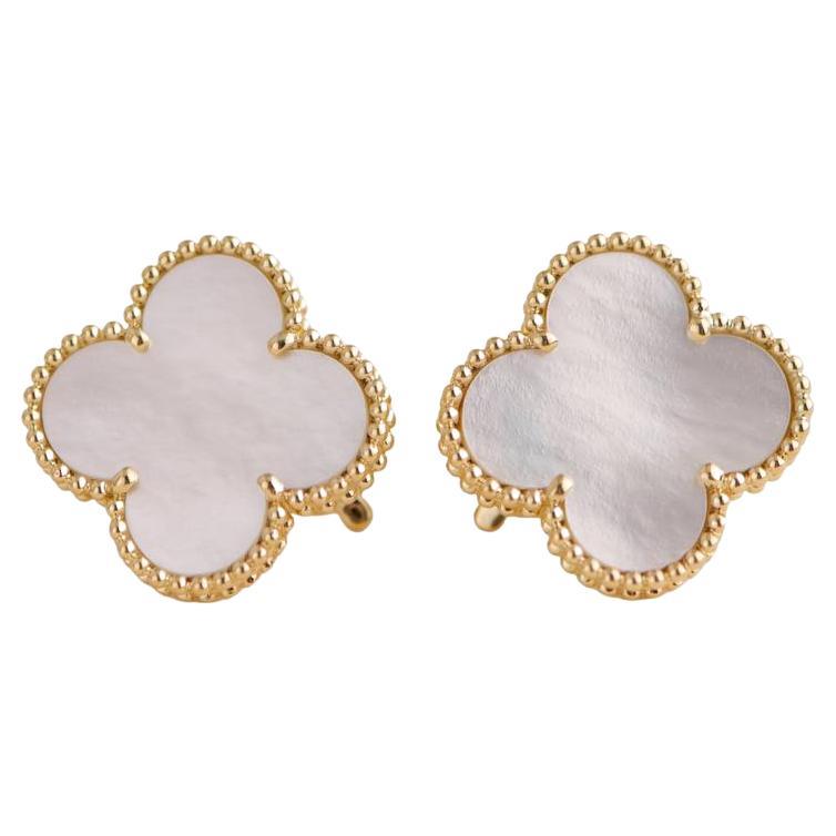 Van Cleef and Arpels Magic Alhambra Two Motifs Mother of Pearl Yellow ...