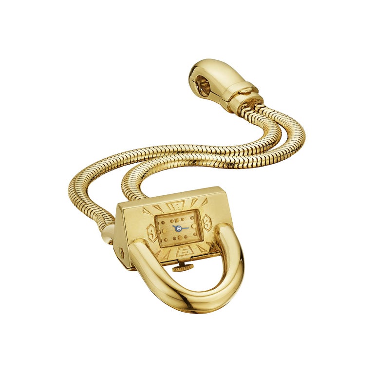 Van Cleef and Arpels Mid-Century Gold Cadenas Wristwatch For Sale at ...