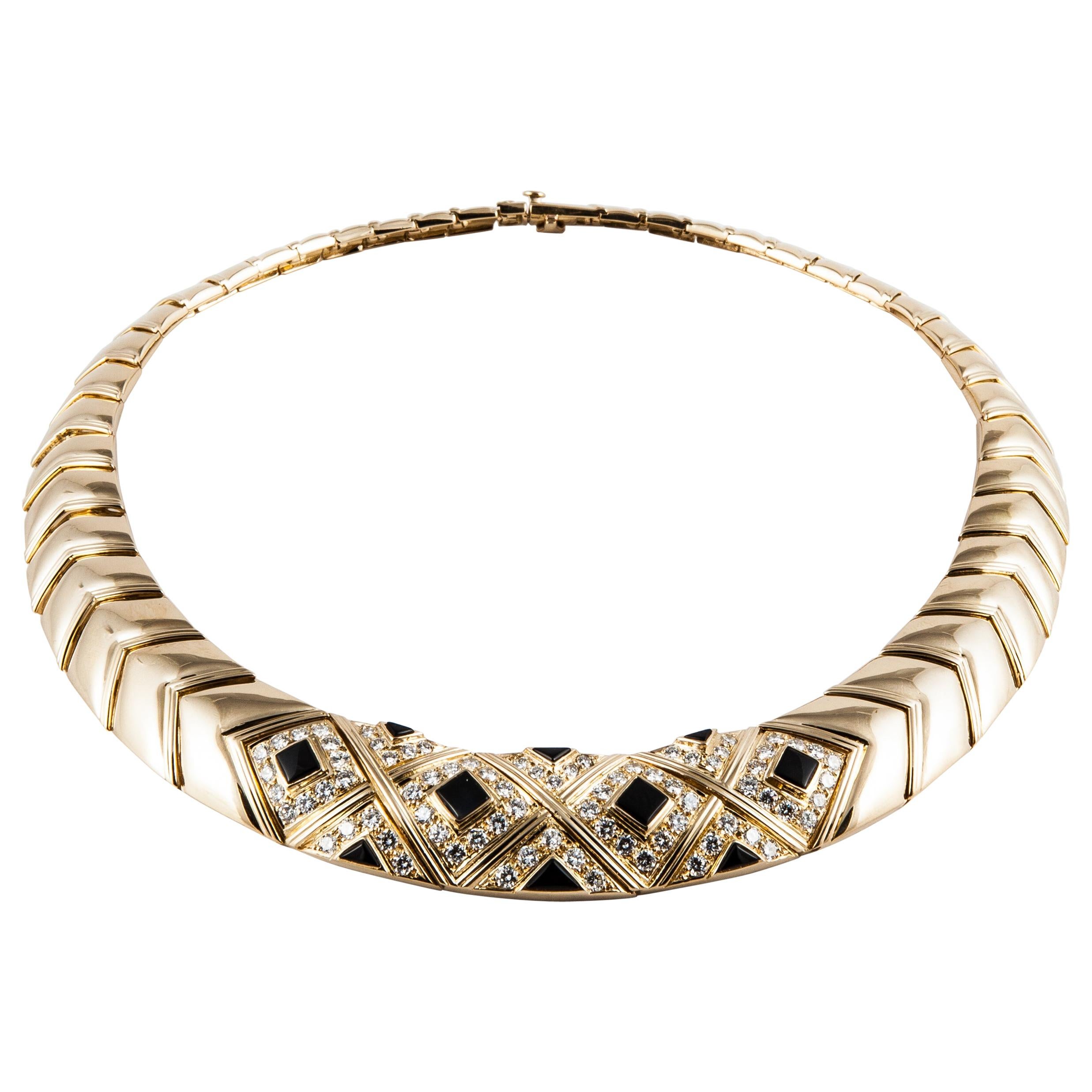 Van Cleef and Arpels Diamond Convertible Necklace at 1stDibs