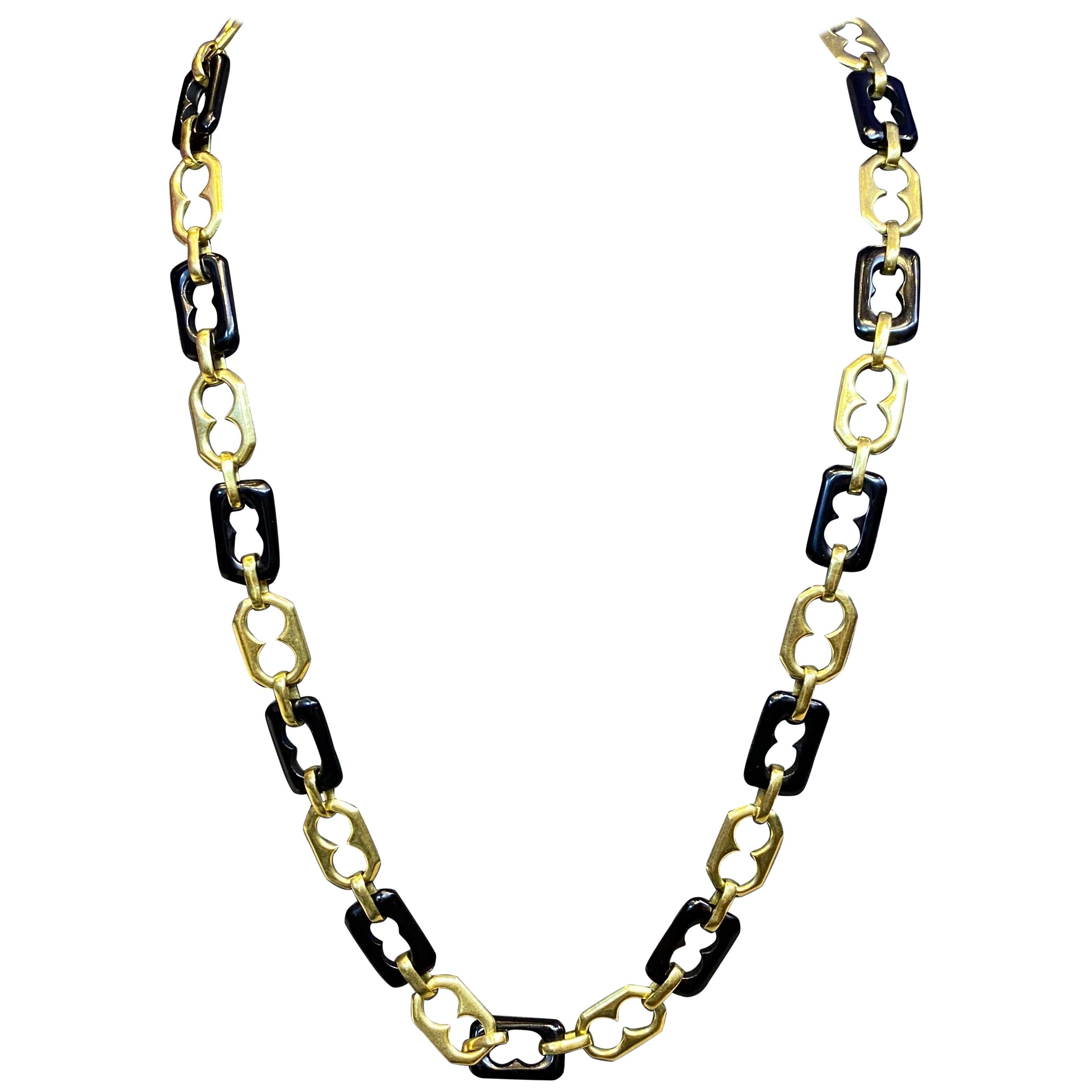 VAN CLEEF and ARPELS Gold Magic Alhambra Necklace at 1stDibs