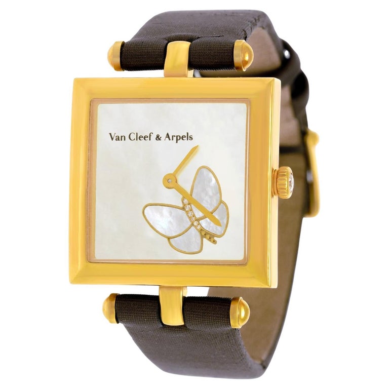 Van Cleef and Arpels Papillon Watch, 18k at 1stDibs