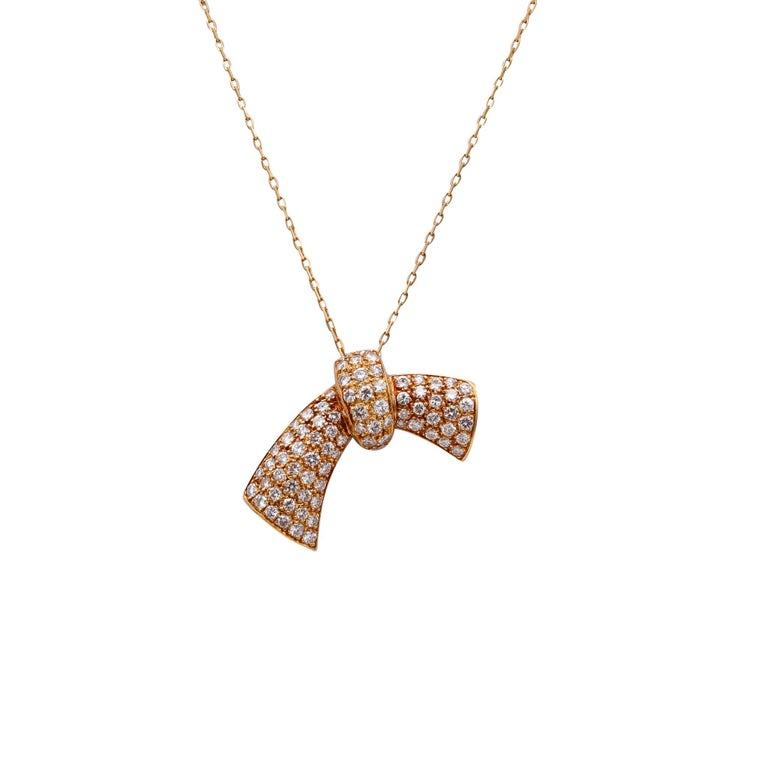 Van Cleef and Arpels Paris Convertible Pendant Brooch 18Kt Gold 3.16 ...