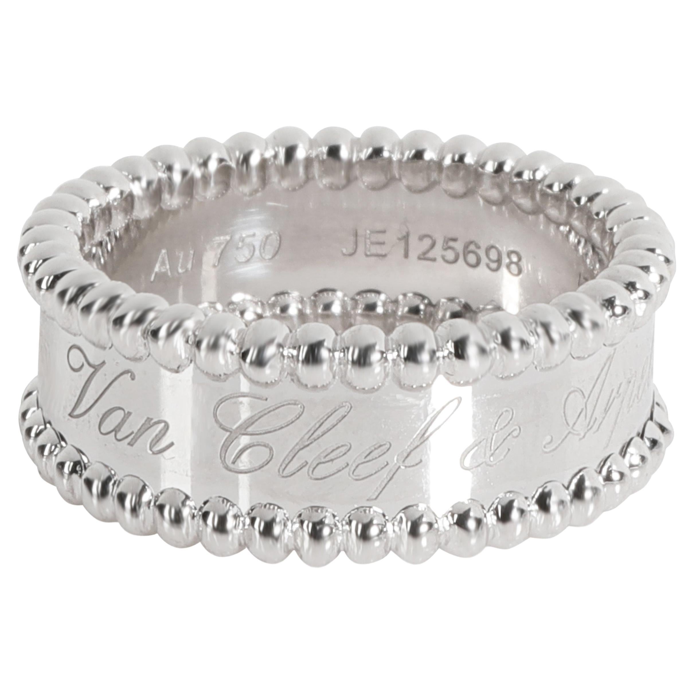 Van Cleef and Arpels Perlee Diamond Gold Ring at 1stDibs | perlee ring