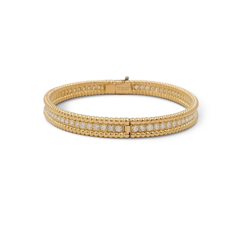 Van Cleef and Arpels 'Perlée' Diamonds Bracelet, Medium Model at ...