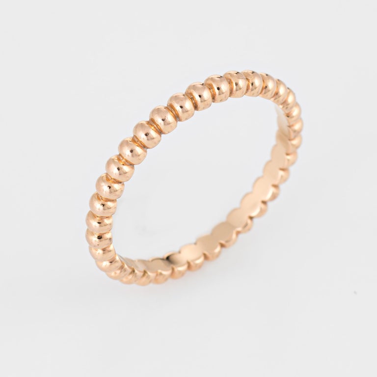 Van Cleef and Arpels Perlee Ring 18 Karat Yellow Gold Small Model ...