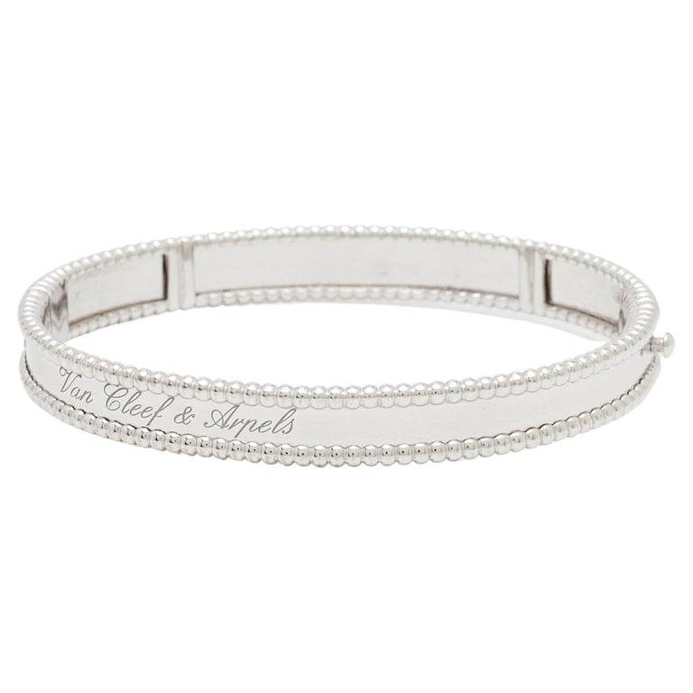 Van Cleef and Arpels Perlée Signature 18k White Gold Bracelet M For ...