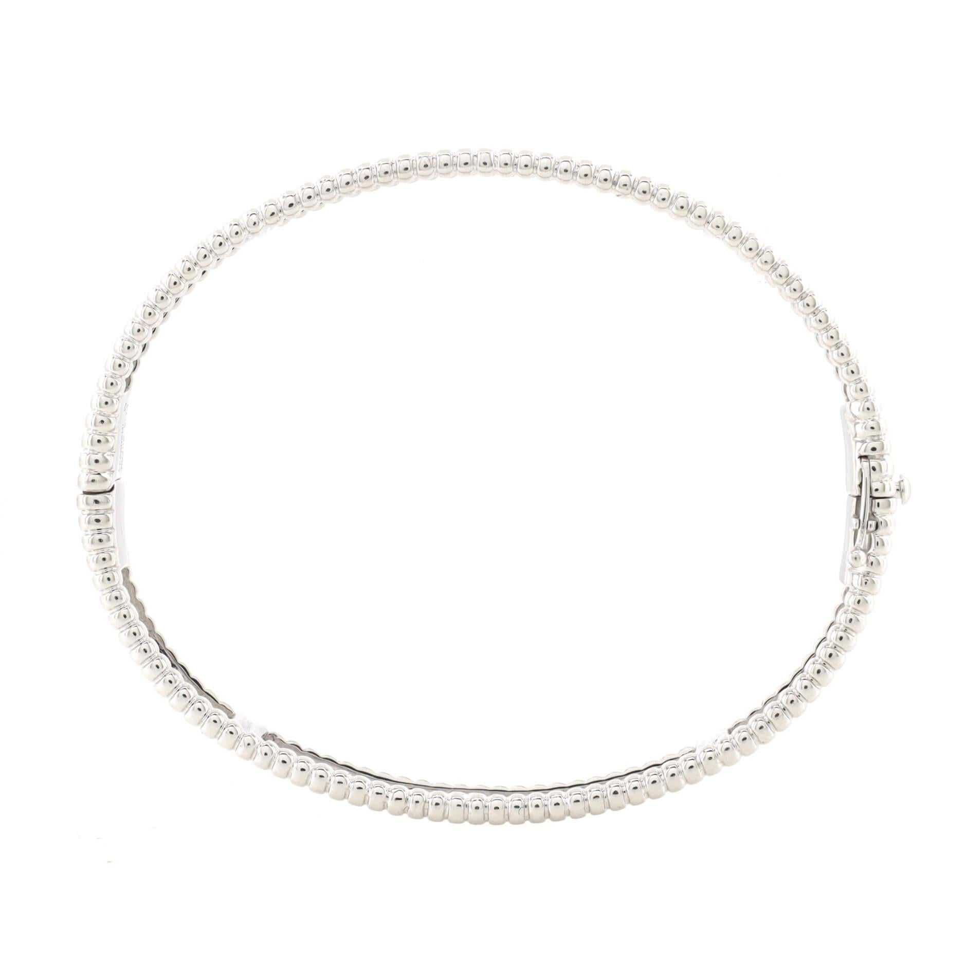 Van Cleef and Arpels Perlee Signature Bracelet 18k White Gold at ...