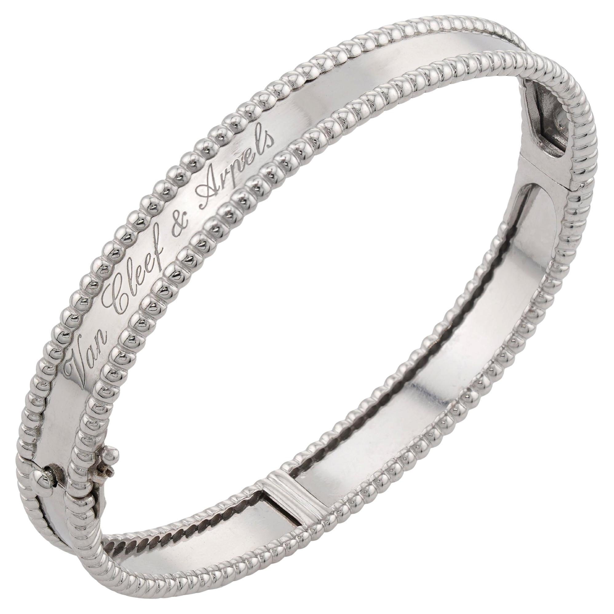 Van Cleef and Arpels Perlee Signature Gold Bangle Bracelet at 1stDibs ...