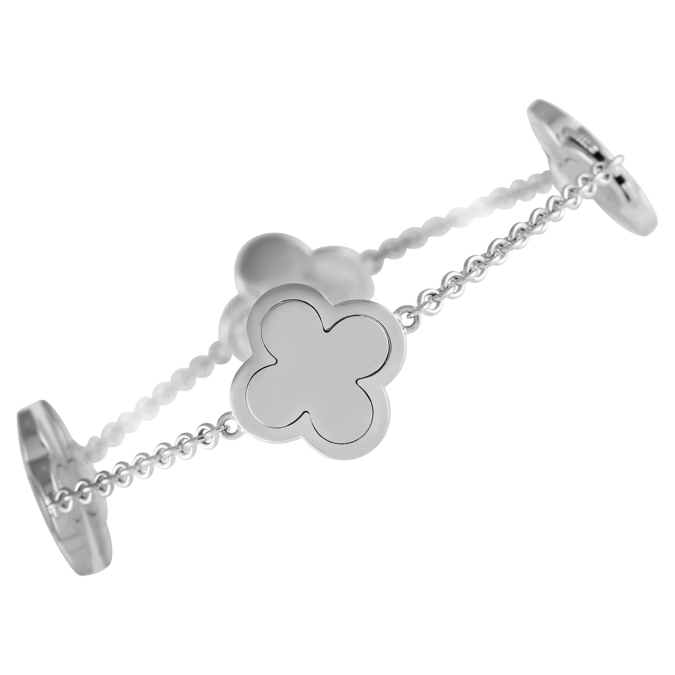 Van Cleef and Arpels Vintage Alhambra Gold Bracelet at 1stDibs