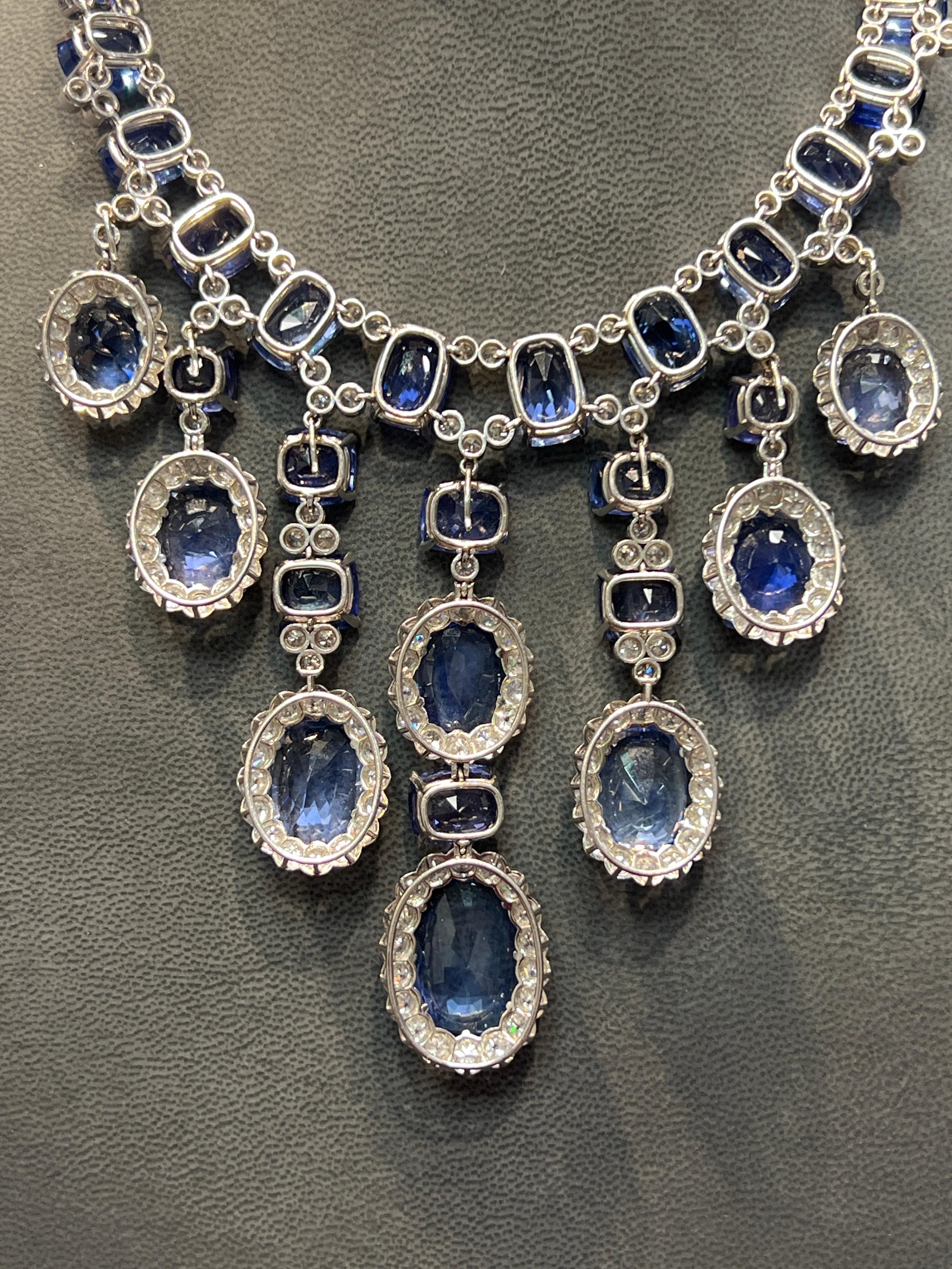 Van Cleef and Arpels Sapphire and Diamond Necklace For Sale at 1stDibs ...