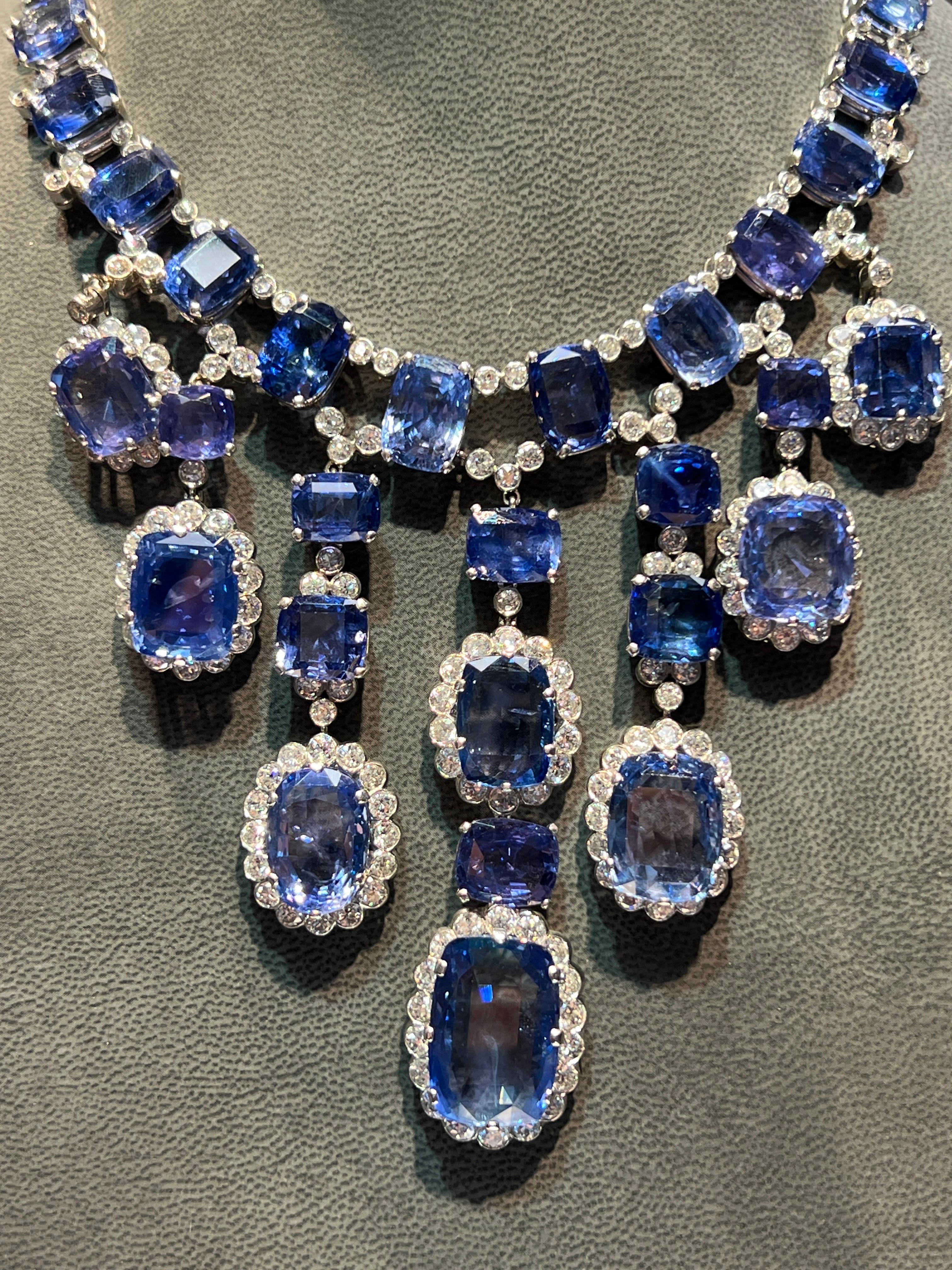 Van Cleef and Arpels Sapphire and Diamond Necklace For Sale at 1stDibs ...