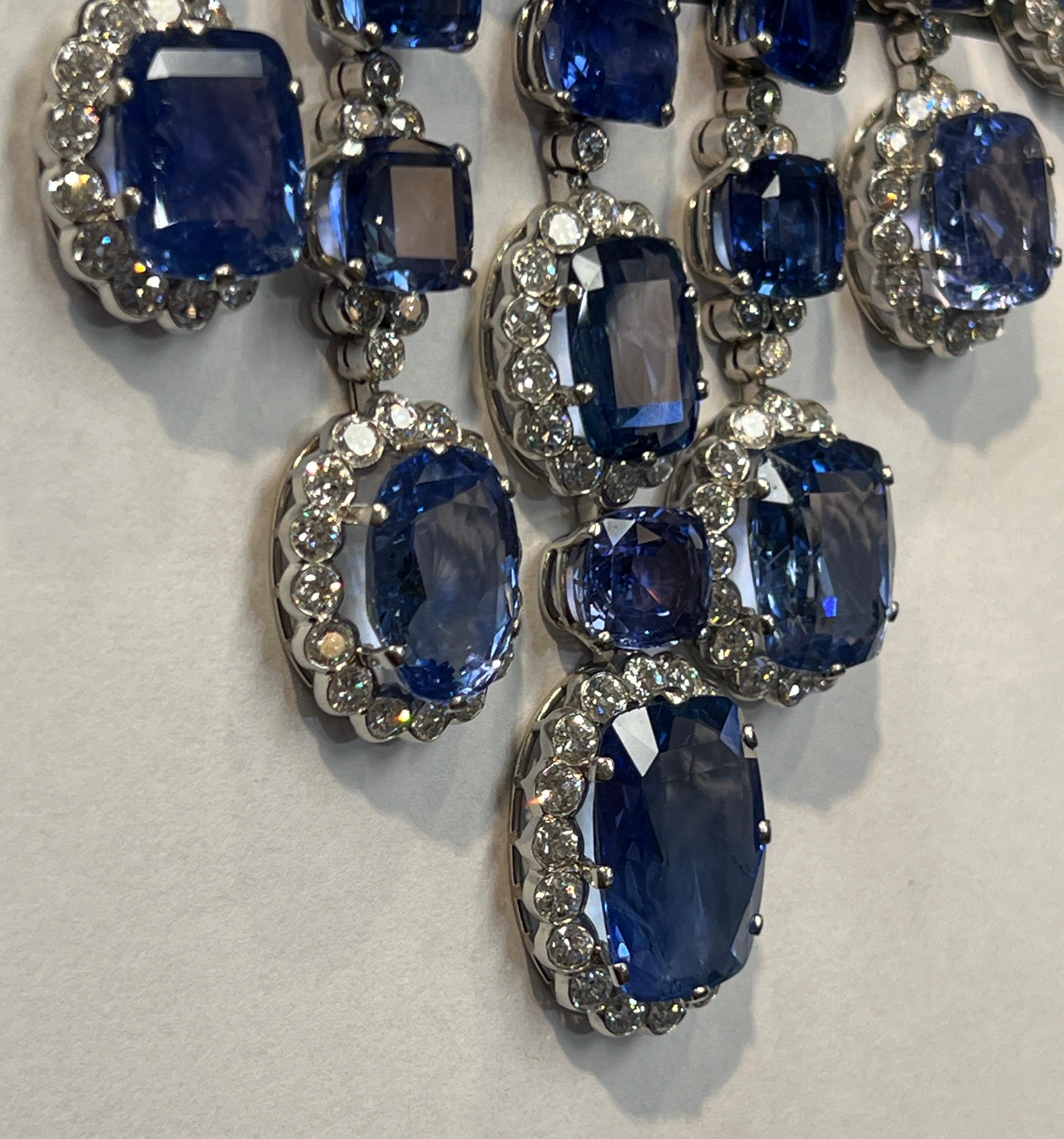 Van Cleef and Arpels Sapphire and Diamond Necklace For Sale at 1stDibs ...