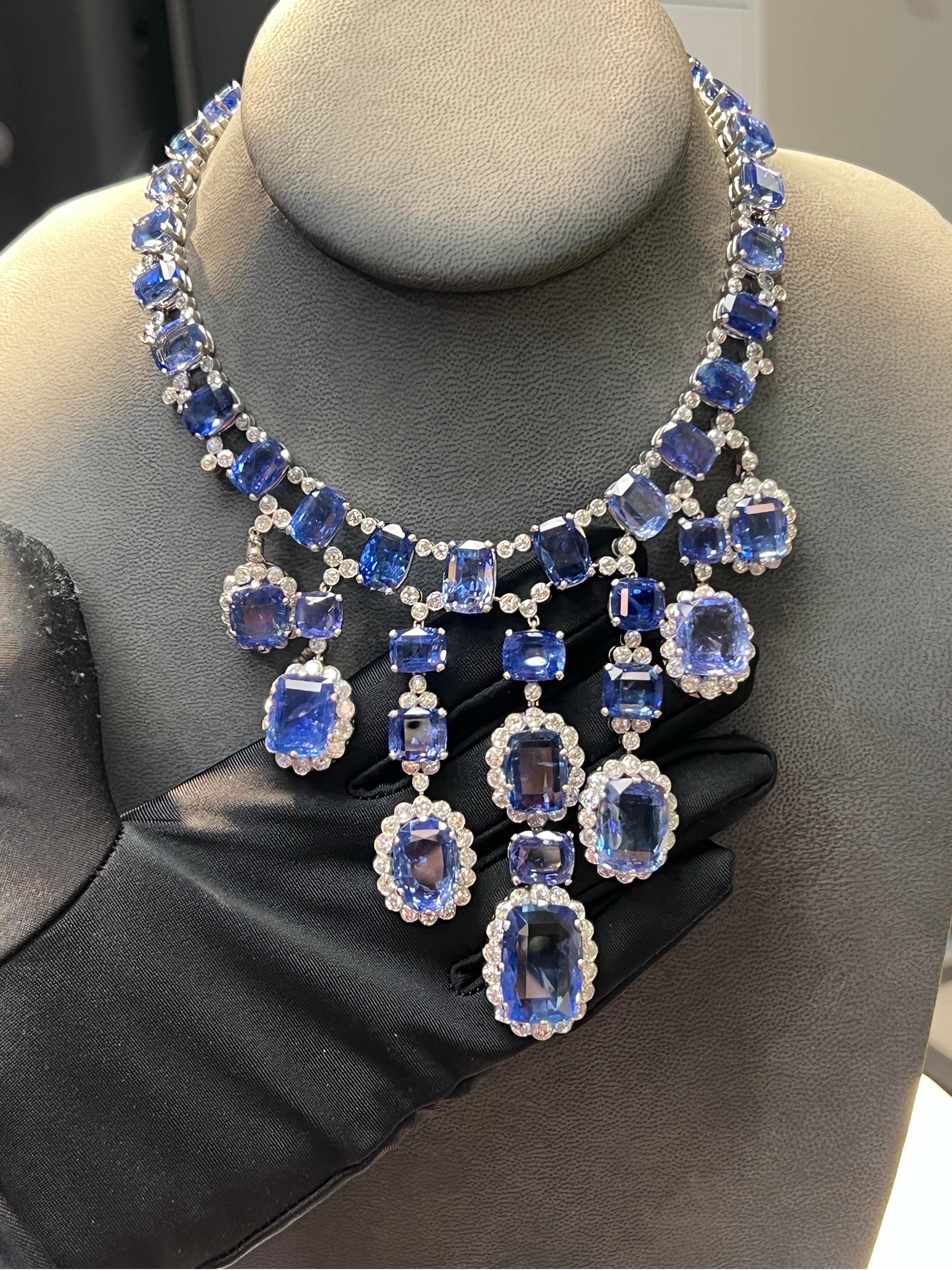 Van Cleef and Arpels Sapphire and Diamond Necklace For Sale at 1stDibs ...