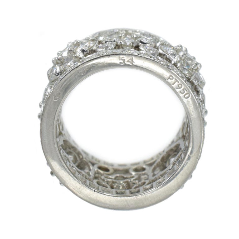 Van Cleef and Arpels "Snowflake" Diamond Band For Sale at 1stDibs