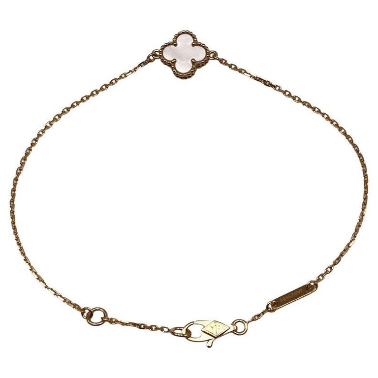 Van Cleef and Arpels Sweet Alhambra Yellow Gold and Mother of Pearl ...
