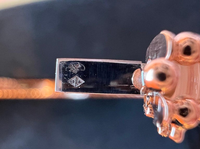 Van Cleef Arpels Sweet Perlée Clovers Diamond Bracelet, Size S, Rose ...