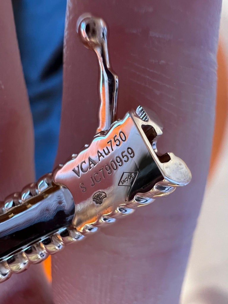 Van Cleef Arpels Sweet Perlée Clovers Diamond Bracelet, Size S, Rose ...