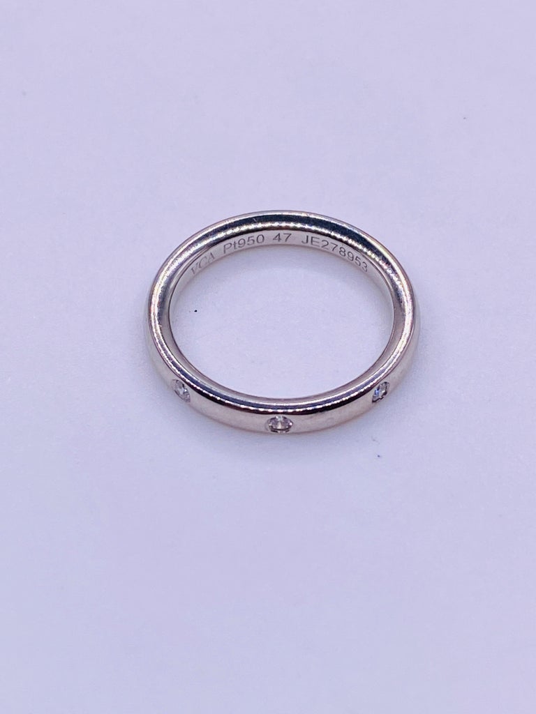 Van Cleef and Arpels Tendrement Etoiles Diamond Platinum Band Ring For ...