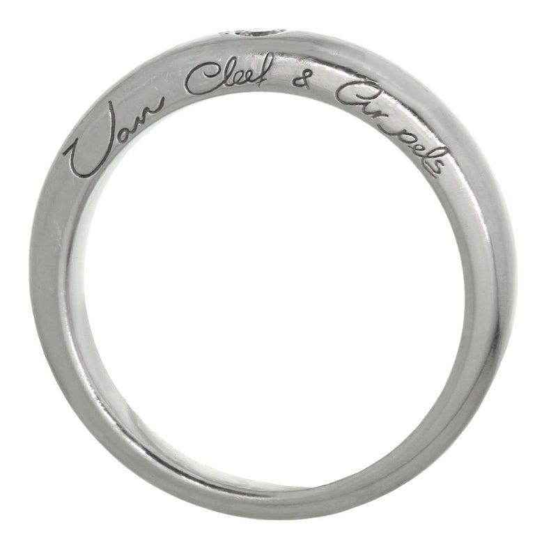 Van Cleef and Arpels The New York Diamond Platinum Wedding Band For ...