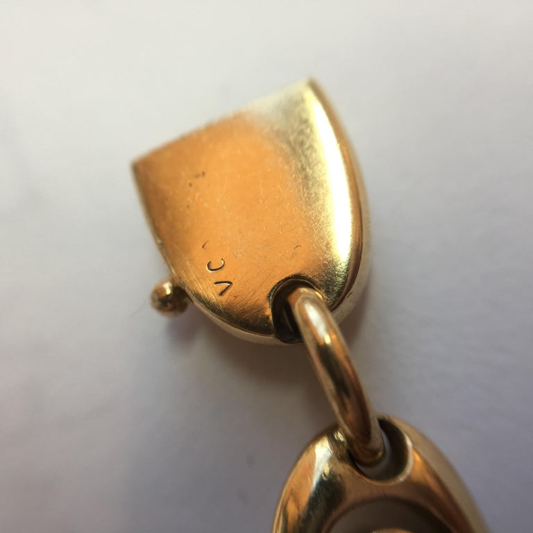 Van Cleef and Arpels VCA Chain Links Yellow Gold Bracelet at 1stDibs ...