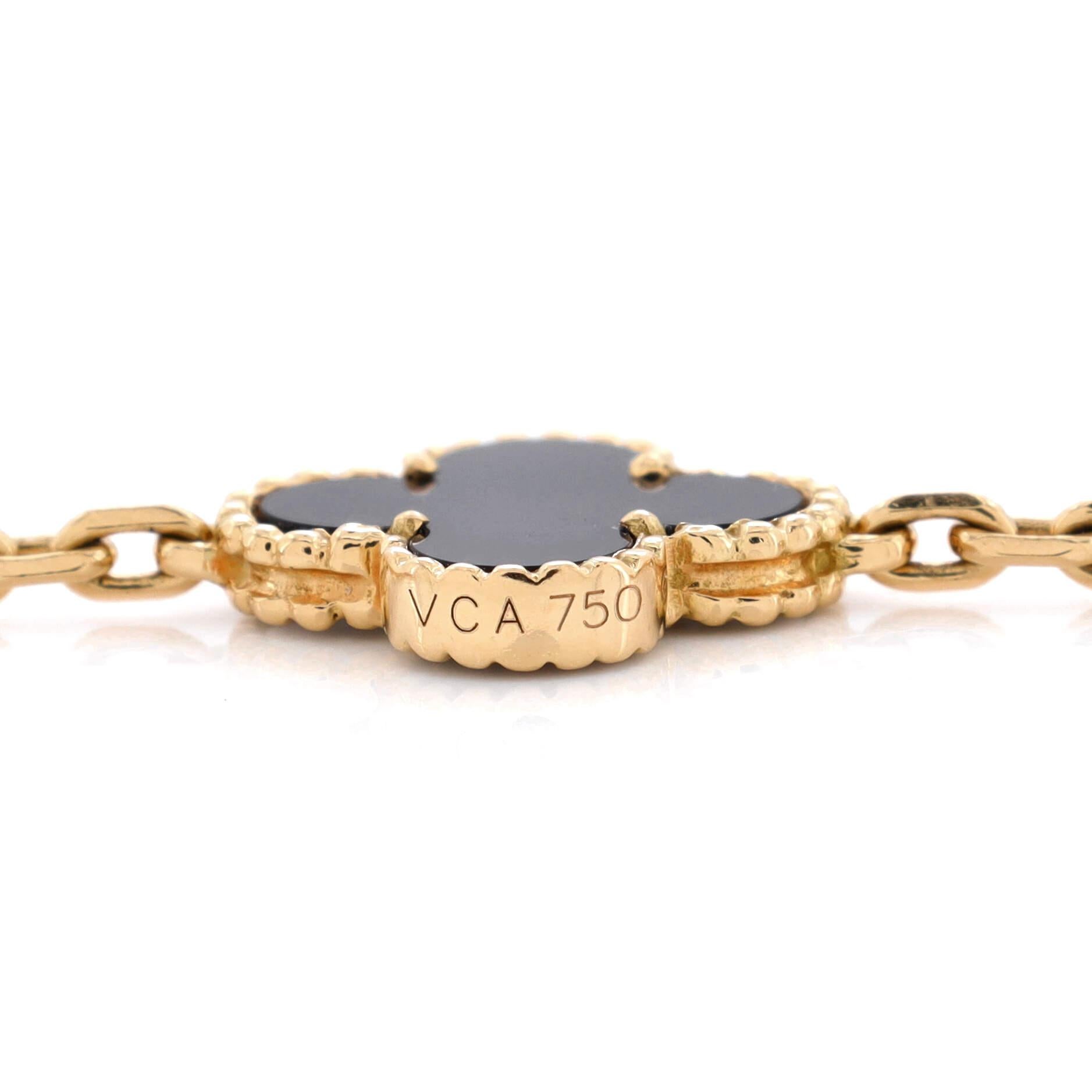 Van Cleef and Arpels Vintage Alhambra 20 Motifs Necklace 18k Yellow ...