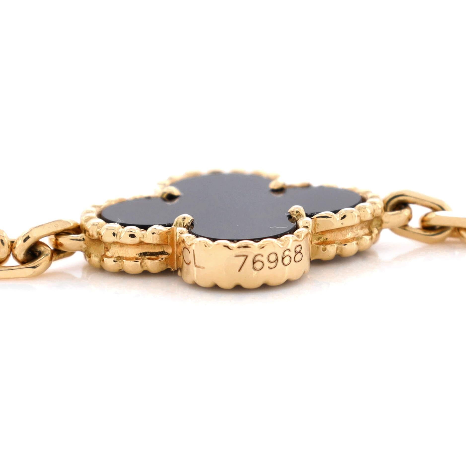 Van Cleef and Arpels Vintage Alhambra 20 Motifs Necklace 18k Yellow ...