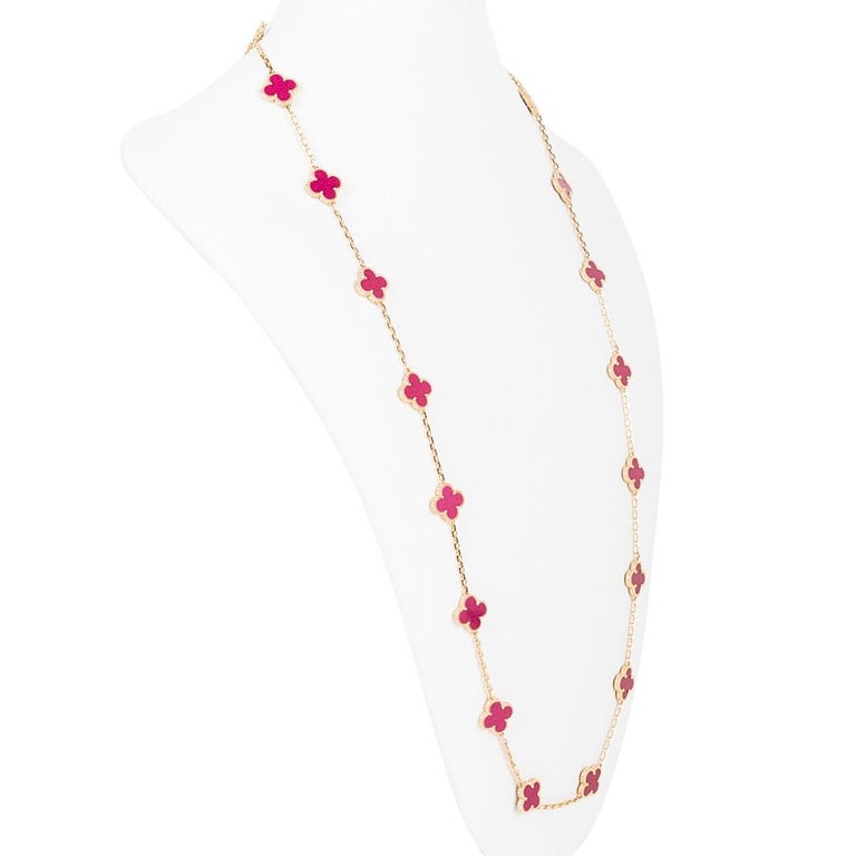 Van Cleef and Arpels Vintage Alhambra Pink Porcelain De Sevres 20 Motif ...