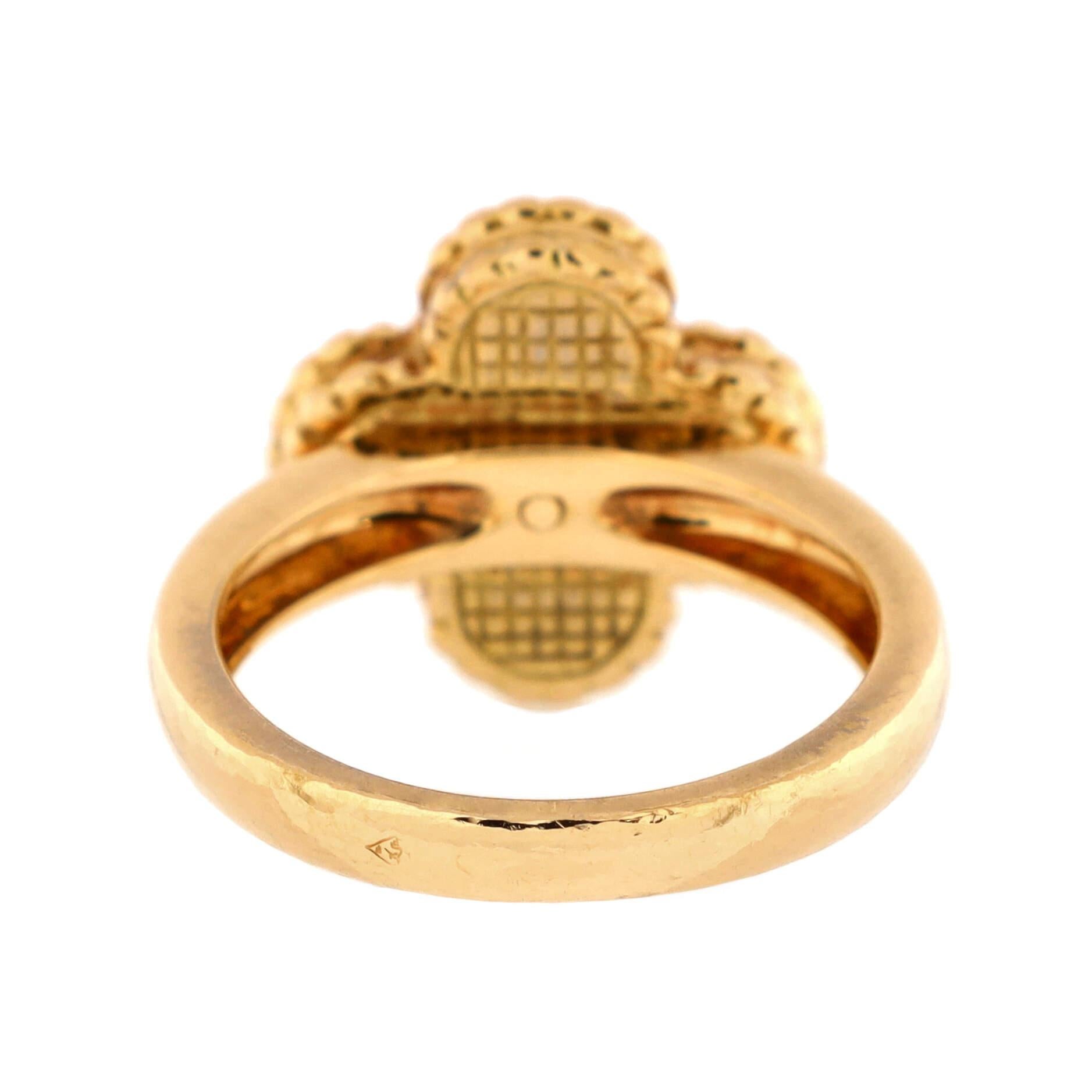 Van Cleef and Arpels Vintage Alhambra Ring 18k Yellow Gold with ...
