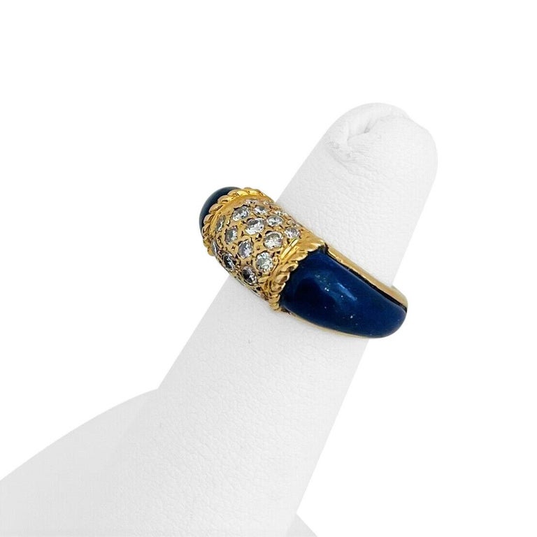 Van Cleef and Arpels Vintage Diamond and Lapis Lazuli Philippine Ring ...