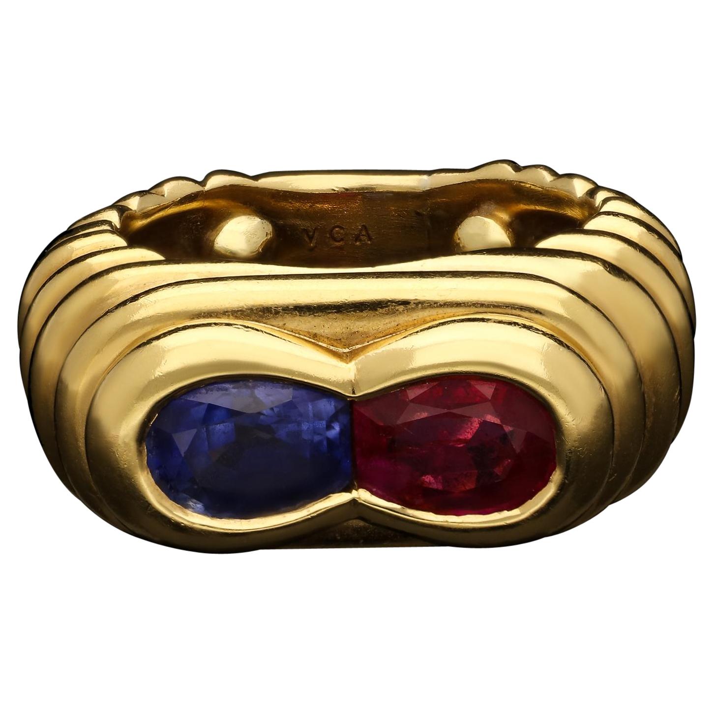 Van Cleef and Arpels Ruby and Diamond Ring, circa 1960 For Sale at ...