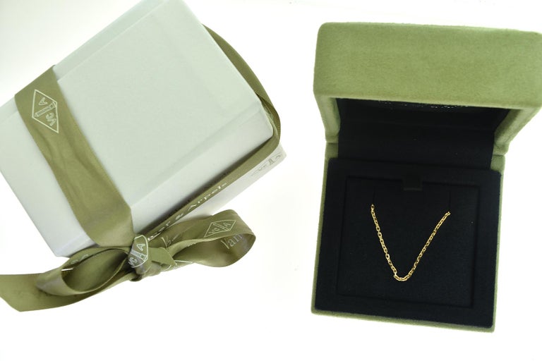 Van Cleef and Arpels Yellow Gold Angle Filed Trace Chain Necklace For ...