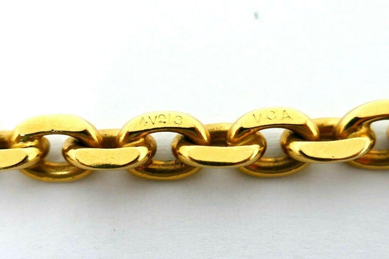Van Cleef and Arpels Yellow Gold Chain Necklace at 1stDibs