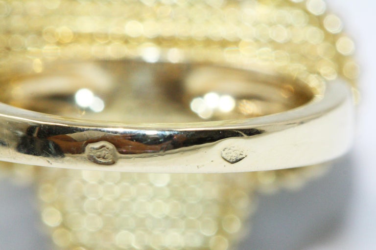 Van Cleef and Arpels Yellow Gold Magic Alhambra Ring, Mother of Pearl ...