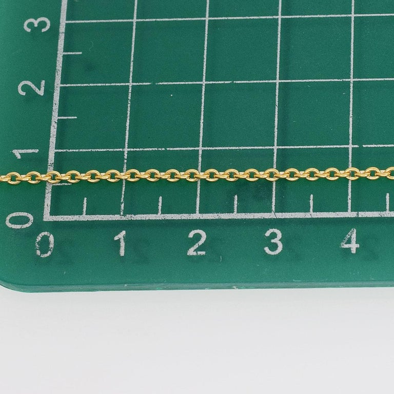 Van Cleef and Arpels 18 Karat Yellow Gold Long Chain Necklace at 1stDibs