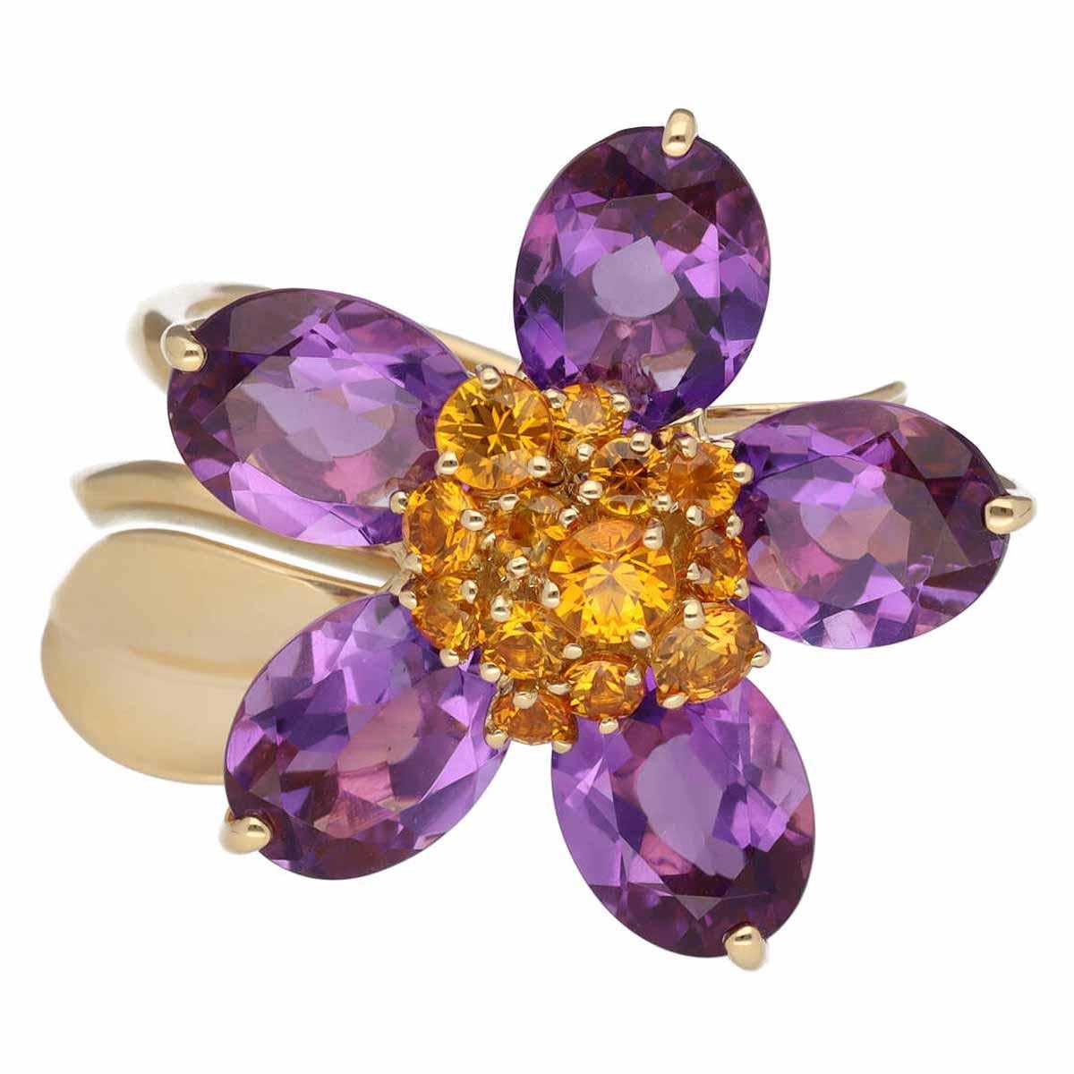 Van Cleef&Arpels Hawaii Small Model 18 K Yellow Gold RIng USA 5 1/2 For ...