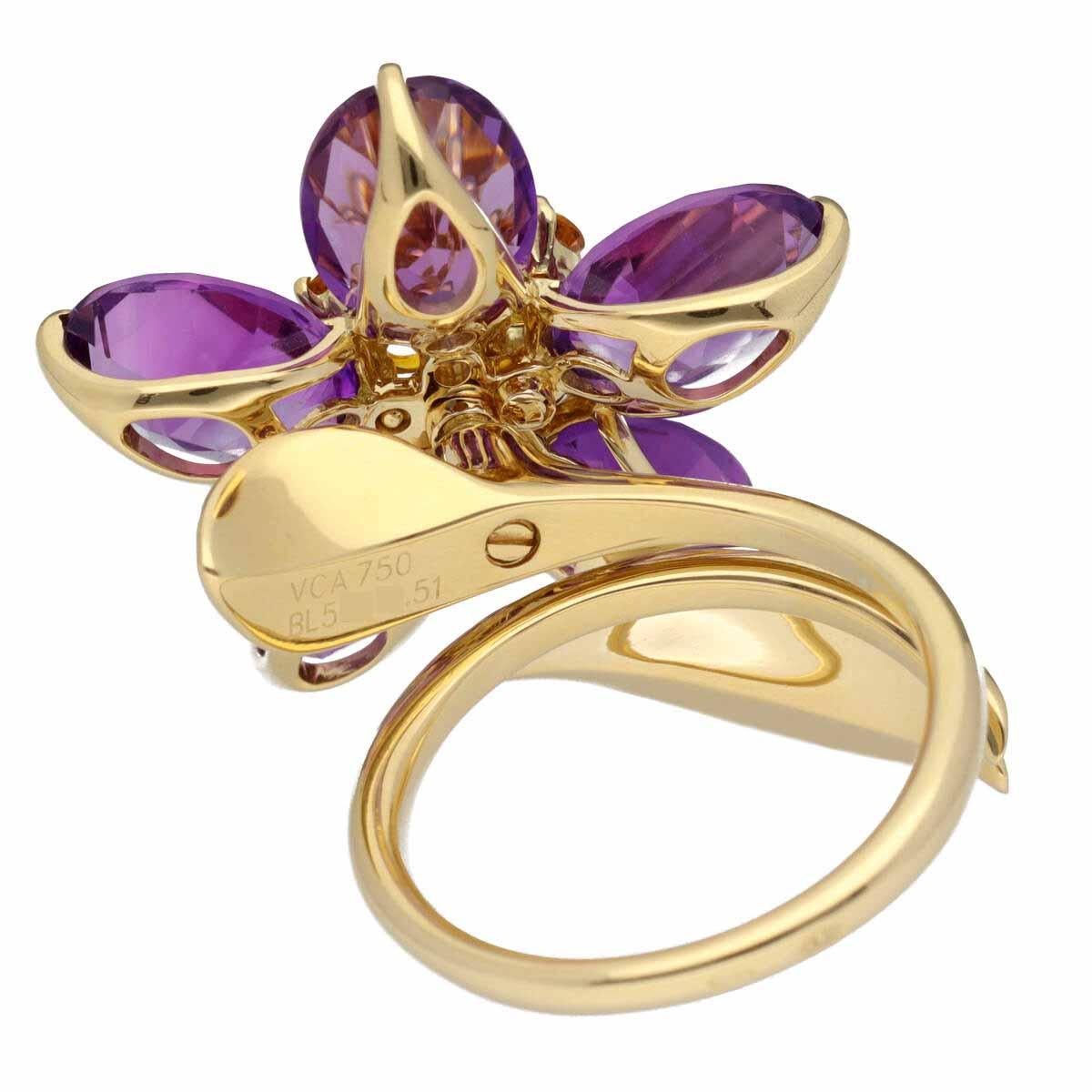Van Cleef&Arpels Hawaii Small Model 18 K Yellow Gold RIng USA 5 1/2 For ...
