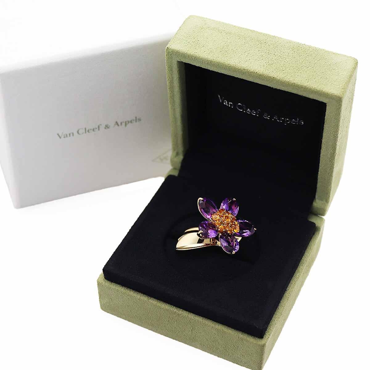 Van Cleef&Arpels Hawaii Small Model 18 K Yellow Gold RIng USA 5 1/2 For ...