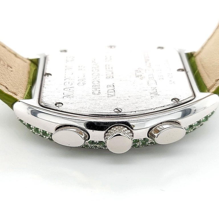 Van Der Bauwede Magnum XS silver, Chronograph, Quartz with Diamonds and ...