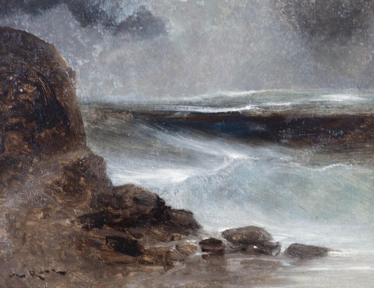 Attrib. Van Hier - Early 20th Century Oil, The Stormy Sea For Sale at ...