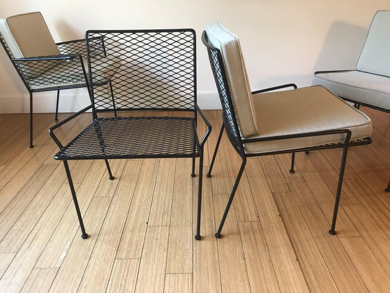 Van Keppel Green Iron Dining Chairs, 20th Century at 1stDibs