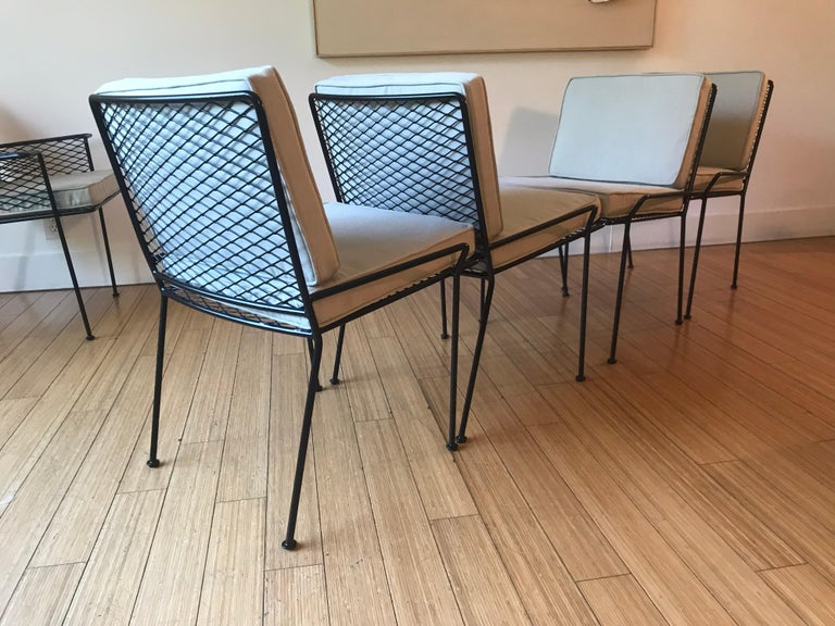 Van Keppel Green Iron Dining Chairs, 20th Century at 1stDibs