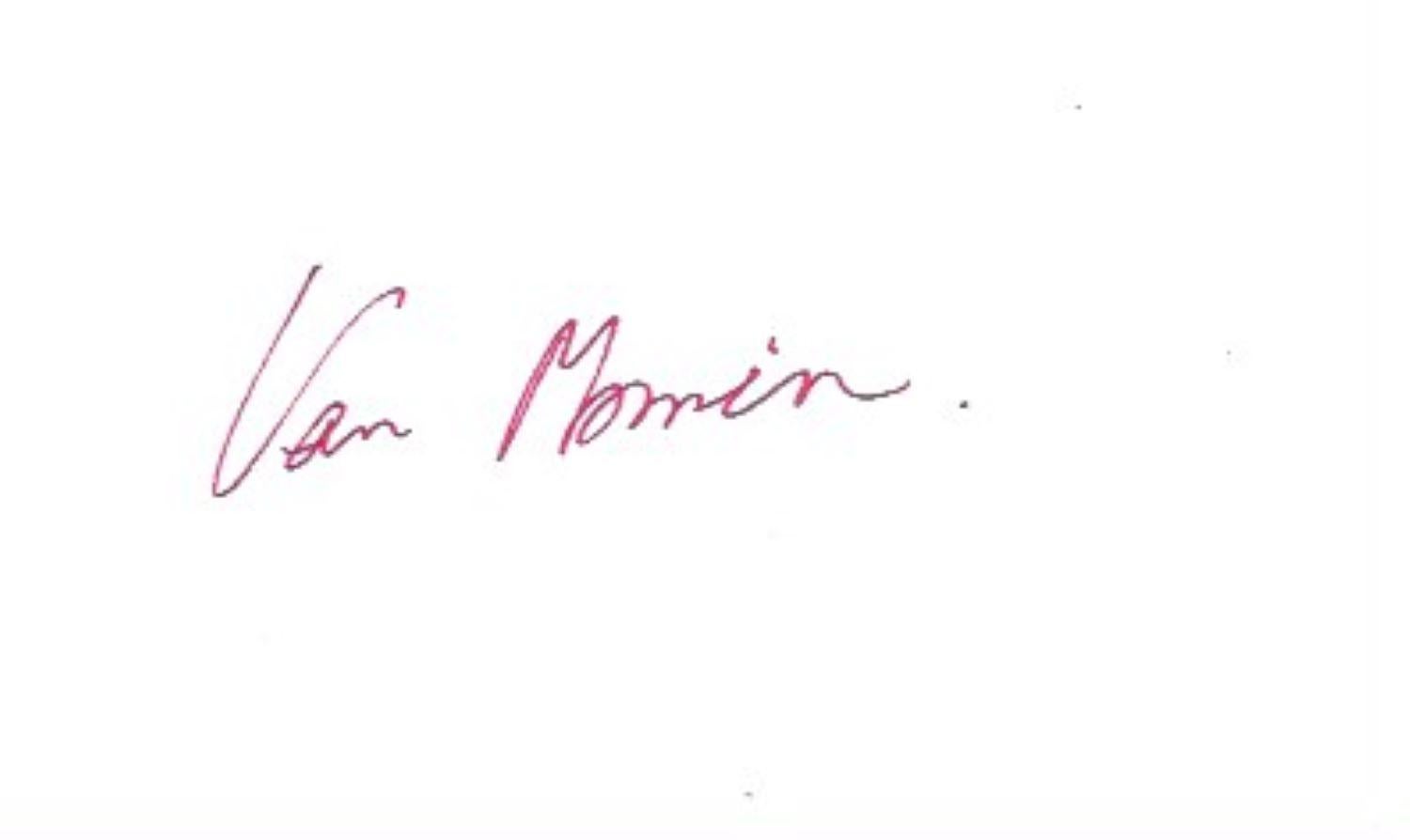 Van Morrison Autograph with Certificate of Authenticity For Sale at 1stDibs