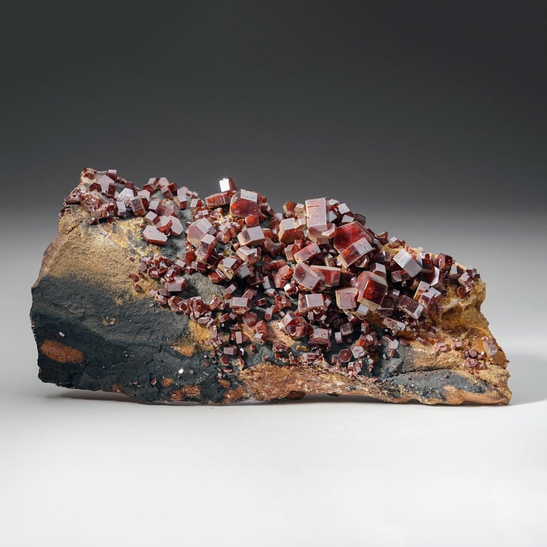 Vanadinite Crystal Cluster on Matrix from Khénifra Province, Morocco ...