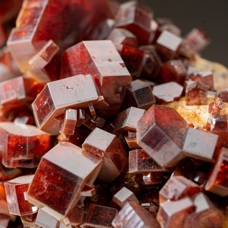 Vanadinite Crystal Cluster on Matrix from Khénifra Province, Morocco ...