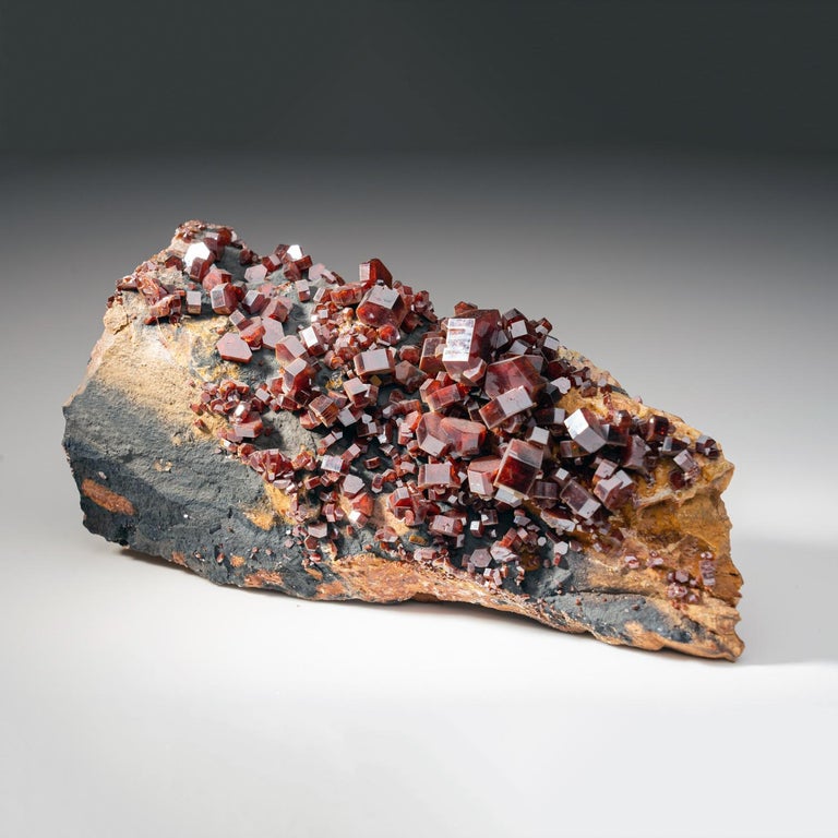 Vanadinite Crystal Cluster on Matrix from Khénifra Province, Morocco ...